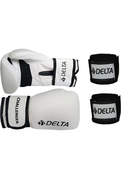 Delta Challenger Dura-Strong Boks Eldiveni + Boks El Bandajı Seti Delta Challenger Dura-Strong Boks Eldiveni + Boks El Bandajı Seti