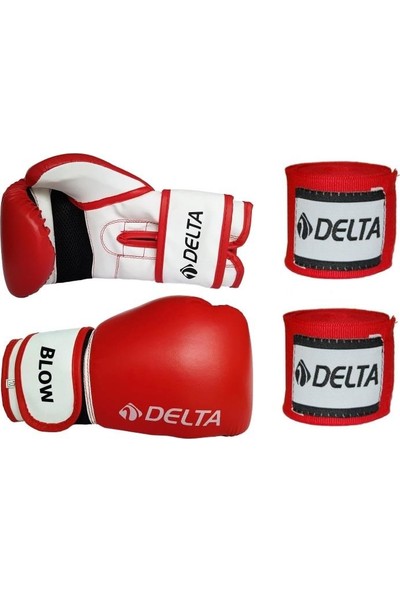 Delta Blow Dura-Strong Boks Eldiveni + Boks El Bandajı Seti Delta Blow Dura-Strong Boks Eldiveni + Boks El Bandajı Seti