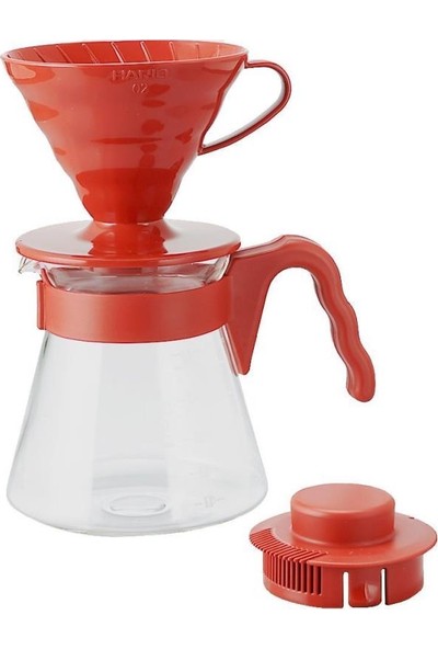Hario V60 02 Kahve Demleme Seti Kırmızı