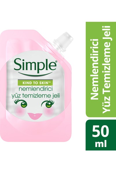 Simple Kind To Skin Mini Nemlendirici Yüz Temizleme Jeli 50 Ml - Seyahat Boyu Simple Kind To Skin Mini Nemlendirici Yüz Temizleme Jeli 50 Ml - Seyahat Boyu