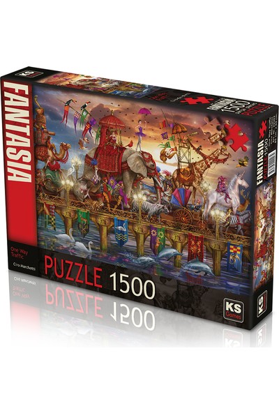 KS Games 1500 Parça One Way Traffic Puzzle - Ciro Marchetti