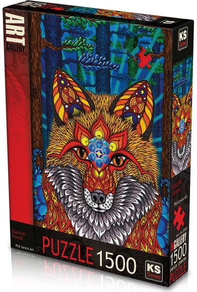 KS Games Electric Forest 1500 Parça Puzzle - Phil Lewis Art