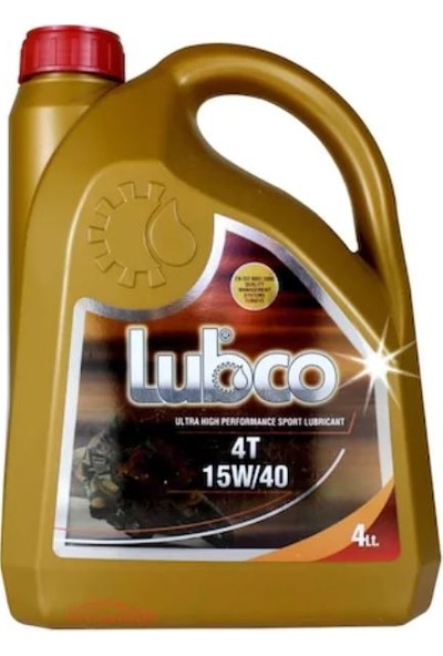 Lubco 15W-40 4T 4 Litre Motosiklet Yağı Lubco 15W-40 4T 4 Litre Motosiklet Yağı