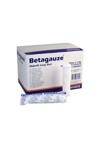 Betagauze 1510 Hidrofil Sargı Bezi 10cm x 1,5m 50 Adet Betagauze 1510 Hidrofil Sargı Bezi 10cm x 1,5m 50 Adet