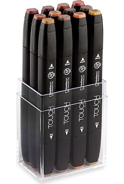 Touch Twın Marker 12Li Set Ahşap Renkleri Touch Twın Marker 12Li Set Ahşap Renkleri