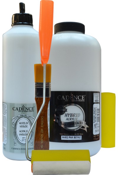 Cadence Multisurfaces Pak Beyaz 2 Litre+Mat Vernik 750 Ml Set Cadence Multisurfaces Pak Beyaz 2 Litre+Mat Vernik 750 Ml Set