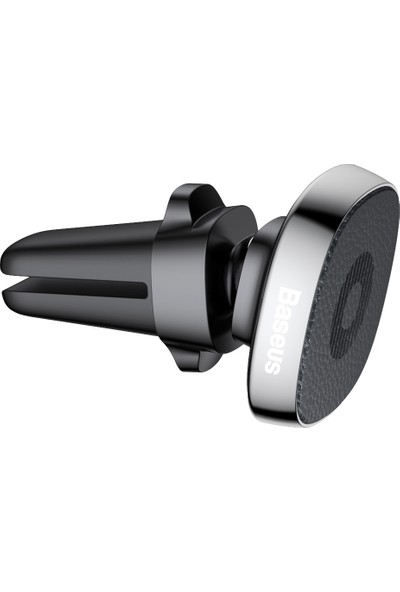 Baseus Privity Series Pro Air Araç Içi Tutucu Hakiki Deri Gümüş