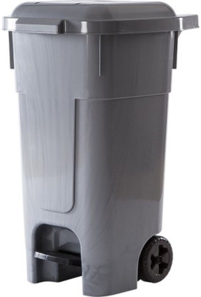 Violet Tekerlekli Pedallı Çöp Konteyneri 80 L Gri Violet Tekerlekli Pedallı Çöp Konteyneri 80 L Gri