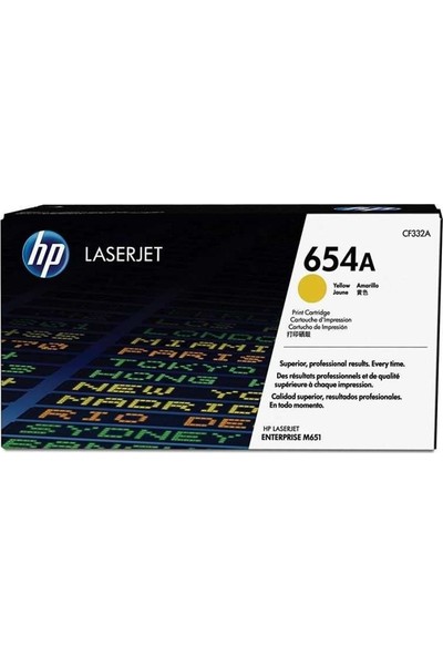 Hp 654A-CF332A Sarı Toner Hp 654A-CF332A Sarı Toner