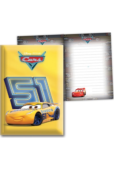 Cars 14*20 104 Yaprak Kilitli Hatıra Defteri
