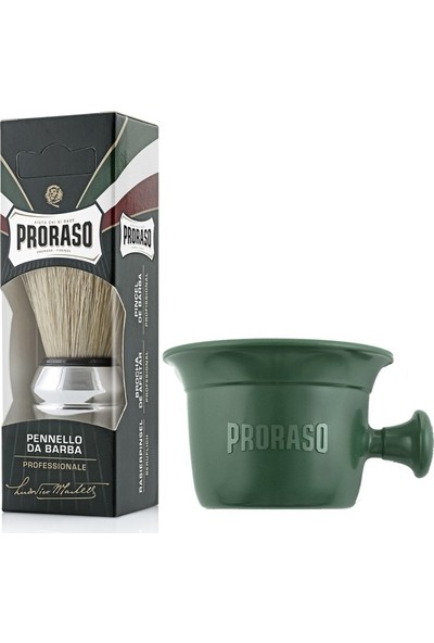 Proraso Shaving Tıraş Fırçası + Tıraş Kasesi Proraso Shaving Tıraş Fırçası + Tıraş Kasesi