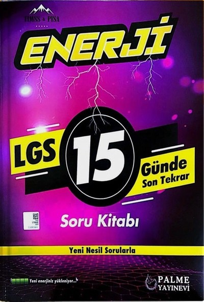 Palme Yayıncılık Lgs 8. Sınıf Enerji 15 Günde Tekrar Sınavı Yeni 2019 Palme Yayıncılık Lgs 8. Sınıf Enerji 15 Günde Tekrar Sınavı Yeni 2019
