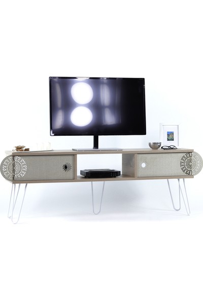 Mingitav Illia Maxi Tv Ünitesi No.2 Meşe-Beyaz