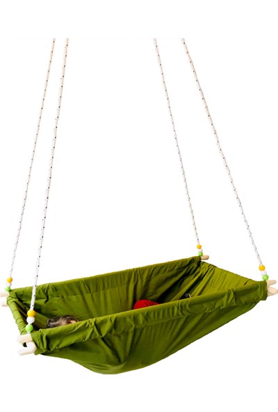 Altev Ahşap Yaylı Zıpzıp Bebek Hamak Beşik