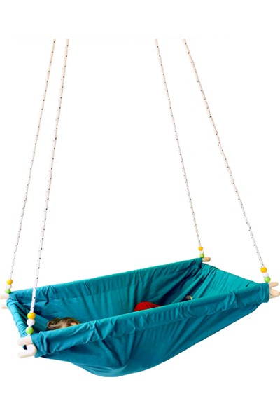 Altev Ahşap Yaylı Zıpzıp Bebek Hamak Beşik