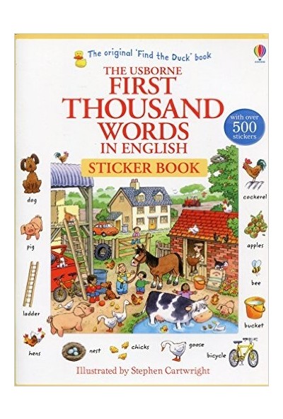 First Thousand Words In English Sticker Book - Heather Amery First Thousand Words In English Sticker Book - Heather Amery