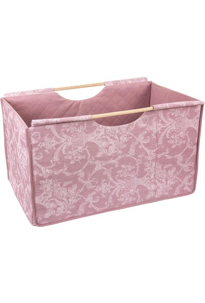 Alas Tahta Saplı Kutu Maxi Pembe 42X24X23 Cm Alas Tahta Saplı Kutu Maxi Pembe 42X24X23 Cm