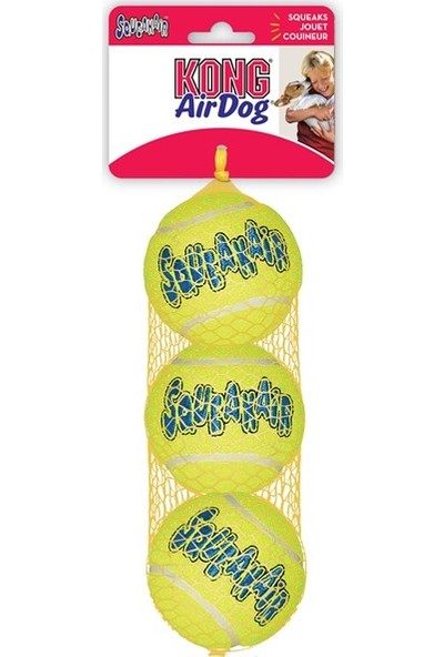 Kong Köpek Air Sq Sesli Tenis Topu M 3 Adet 6,5cm Kong Köpek Air Sq Sesli Tenis Topu M 3 Adet 6,5cm