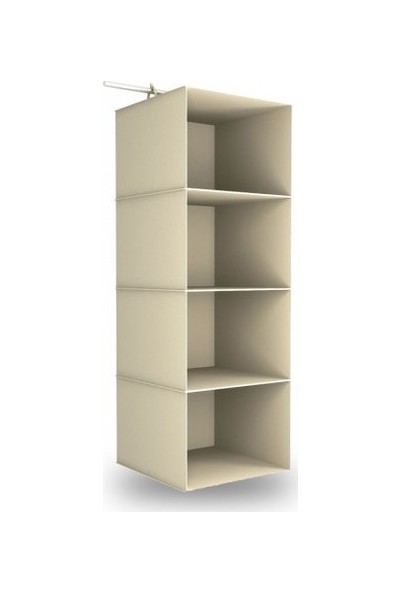 Enzelo Dolap İçi Düzenleyici 4 Gözlü Organizer Bej Renk Enzelo Dolap İçi Düzenleyici 4 Gözlü Organizer Bej Renk