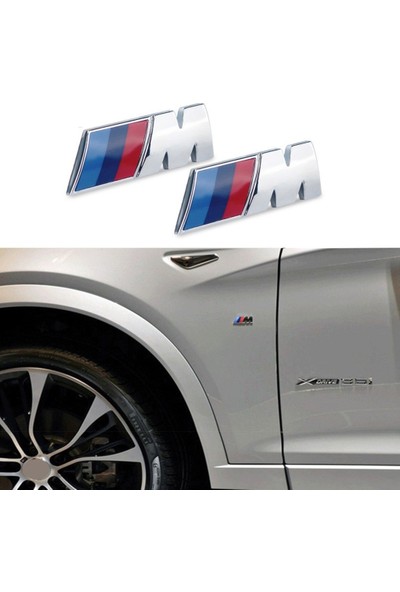 Bmw Xs M Yazı Küçük Krom Çamurluk Yazısı