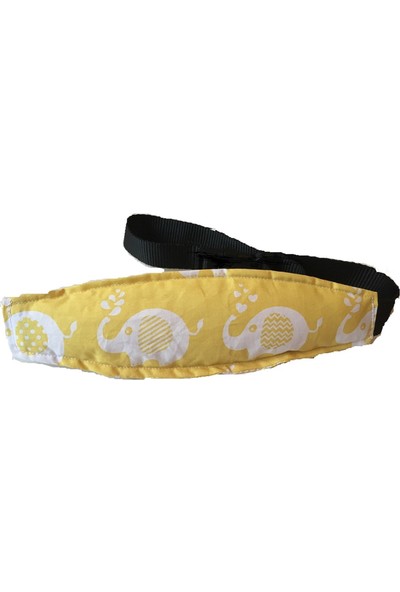 Rrure Oto Koltuğu Baş Desteği Ayarlanabilir Kemerli Sarı Fil Desenli