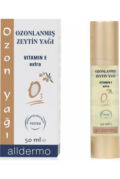 Alldermo Ozonlanmış Zeytinyağı Ozon Yağı 50 ml Alldermo Ozonlanmış Zeytinyağı Ozon Yağı 50 ml