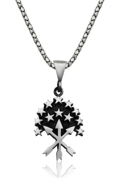 Gumush Gümüş Çerkes Kolyesi