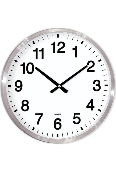 Bahattedarik Klasik Büyük Boy Metal Duvar Saati 60 cm