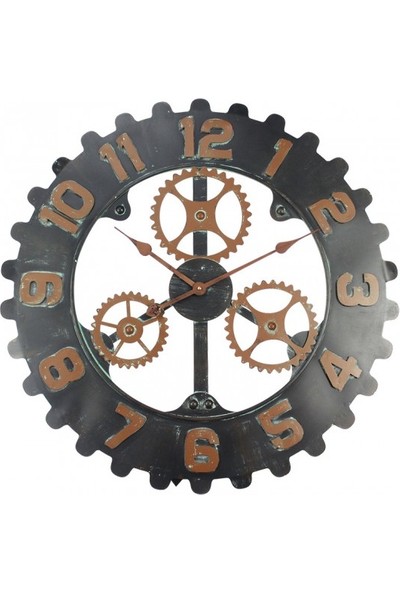 Bahattedarik Oltay Metal Duvar Saati 69 cm