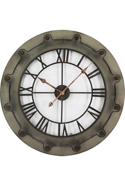 Bahattedarik Şovalye Metal Dekoratif Duvar Saati 68 cm