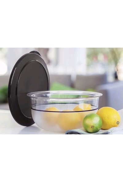 Tupperware Kristalin Servis Kabı 3.5 lt Mürdüm Rengi Kapak