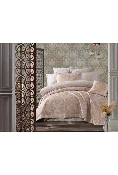 Dantela Vita Pamuk Saten Çift Kişilik Nevresim Takımı ve Yatak Örtüsü Seti - Samara Dantela Vita Pamuk Saten Çift Kişilik Nevresim Takımı ve Yatak Örtüsü Seti - Samara