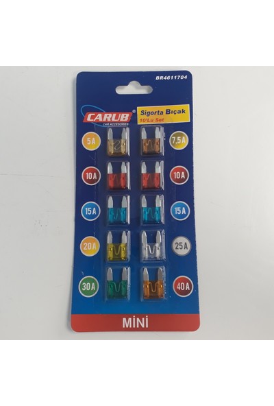 Dreamcar Mini Geçme Fişli Sigorta 10'lu 10'LU 05070