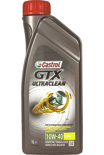 Castrol GTX Ultraclean 10W-40 A3/B4 1 Litre Motor Yağı ( Üretim Yılı: 2021 ) Castrol GTX Ultraclean 10W-40 A3/B4 1 Litre Motor Yağı ( Üretim Yılı: 2021 )