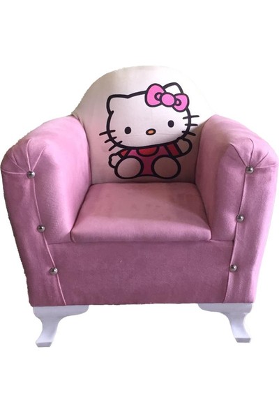 Enzelo Çocuk Koltuğu - Bebek Koltuğu Özel Baskılı Hello Kity