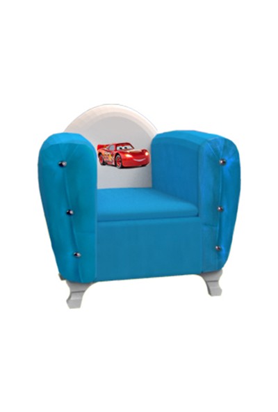 Enzelo Çocuk Koltuğu - Bebek Koltuğu Özel Baskılı Arabalı