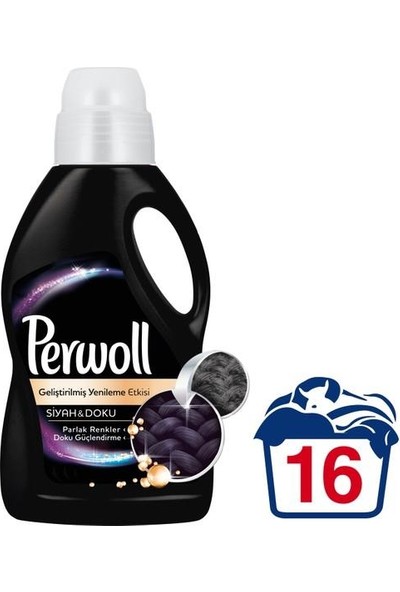 Perwoll Yenilenen Siyahlar Hassas Çamaşır Deterjanı 1 lt 16 Yıkama Perwoll Yenilenen Siyahlar Hassas Çamaşır Deterjanı 1 lt 16 Yıkama