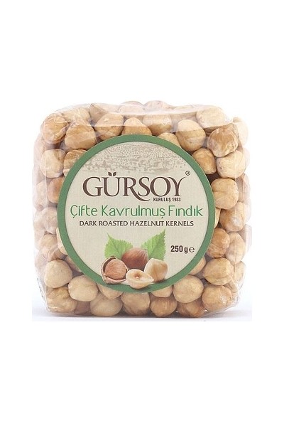 Gürsoy Çifte Kavrulmuş İç Fındık 250 gr Oturan Paket