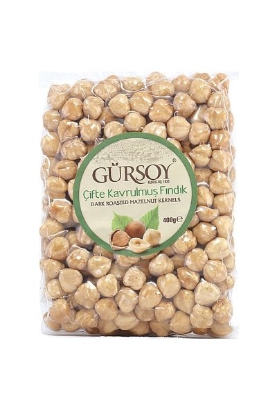 Gürsoy Çifte Kavrulmuş İç Fındık 400 gr Vakum Paket Gürsoy Çifte Kavrulmuş İç Fındık 400 gr Vakum Paket