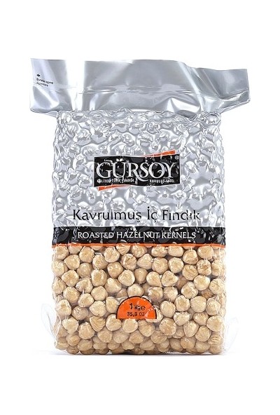 Gürsoy Kavrulmuş İç Fındık 1kg Vakum Paket Gürsoy Kavrulmuş İç Fındık 1kg Vakum Paket