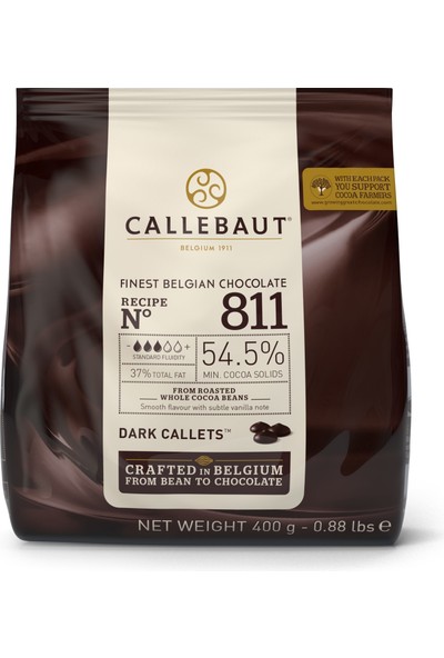 Callebaut Bitter Çikolata 811 - 400 g