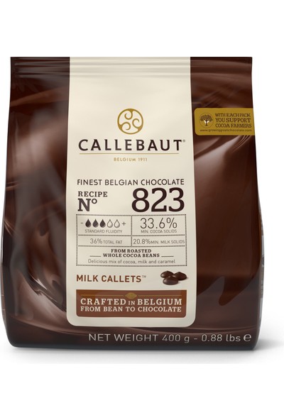 Callebaut Sütlü Çikolata 823 - 400 g