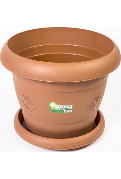 Hak Plastik Antik Saksı No 4 Klasik Bahçe Çiçek Saksısı 3'lü