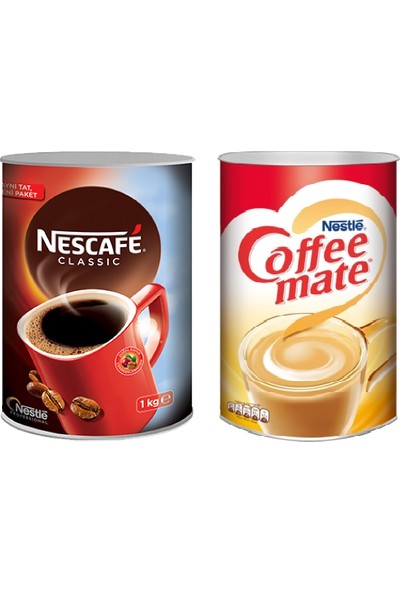 Nescafe Classic 1000 gr. + Coffee Mate Kahve Kreması 2000 gr. Nescafe Classic 1000 gr. + Coffee Mate Kahve Kreması 2000 gr.