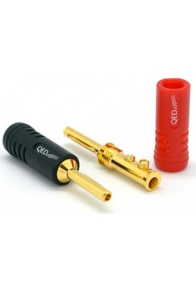Qed Qe-1870 Screwloc Abs 4Mm Banana 1 Kırmızı + 1 Siyah Qed Qe-1870 Screwloc Abs 4Mm Banana 1 Kırmızı + 1 Siyah