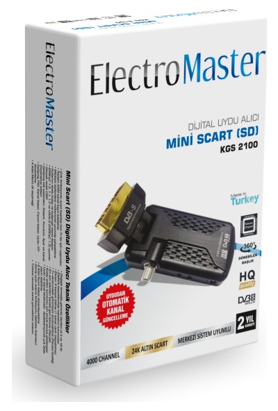 Electromaster Scart Uydu Alıcısı Tkgs'Li Uydudan Kanal Güncelleme Electromaster Scart Uydu Alıcısı Tkgs'Li Uydudan Kanal Güncelleme