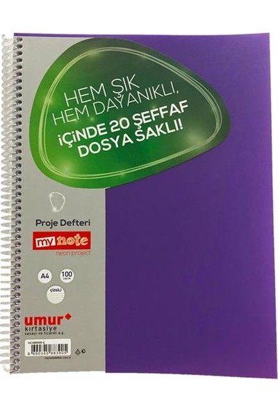 Mynote Neon Project A4 100 Yaprak Çizgili Defter Uc38000-Ç Mynote Neon Project A4 100 Yaprak Çizgili Defter Uc38000-Ç