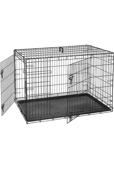 Best Cage 76 x 47 x 56 cm Katlanabilir Metal Köpek Kafesi Siyah Best Cage 76 x 47 x 56 cm Katlanabilir Metal Köpek Kafesi Siyah