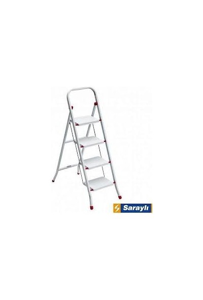 Saraylı Pratik Metal Merdiven 4 Basamaklı Saraylı Pratik Metal Merdiven 4 Basamaklı
