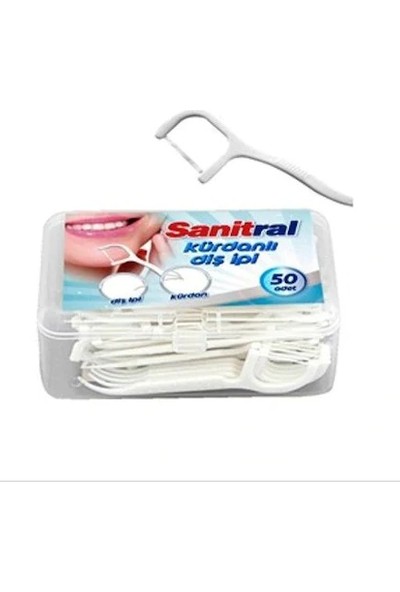 Sanitral Diş İpi Kürdanlı 1 Pk Sanitral Diş İpi Kürdanlı 1 Pk